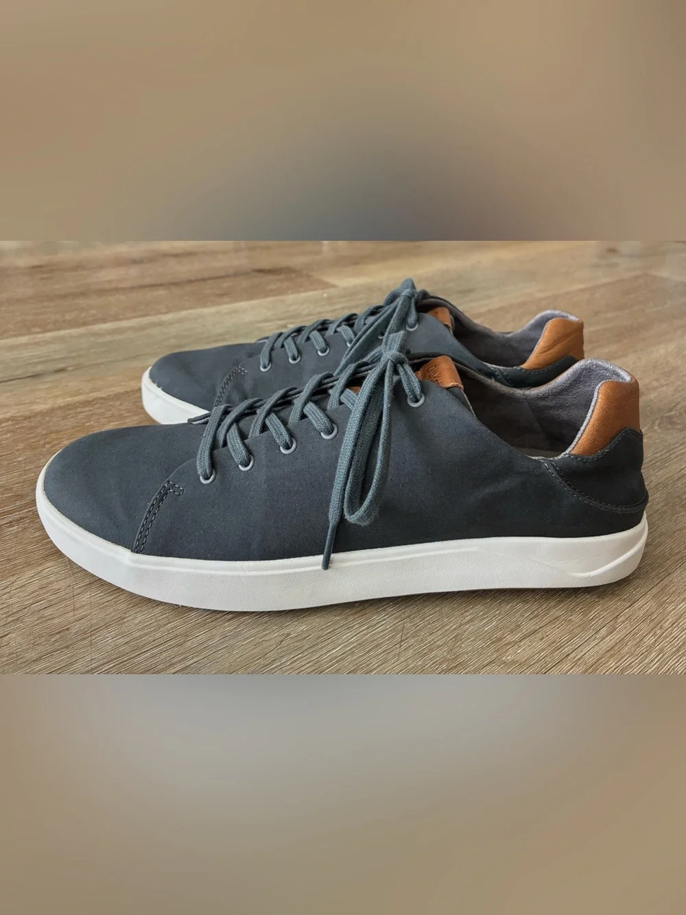 OluKai | Shoes | Olukai Lae Ahi Li Ili Sneakers Dark Gray Mens Shoes ...